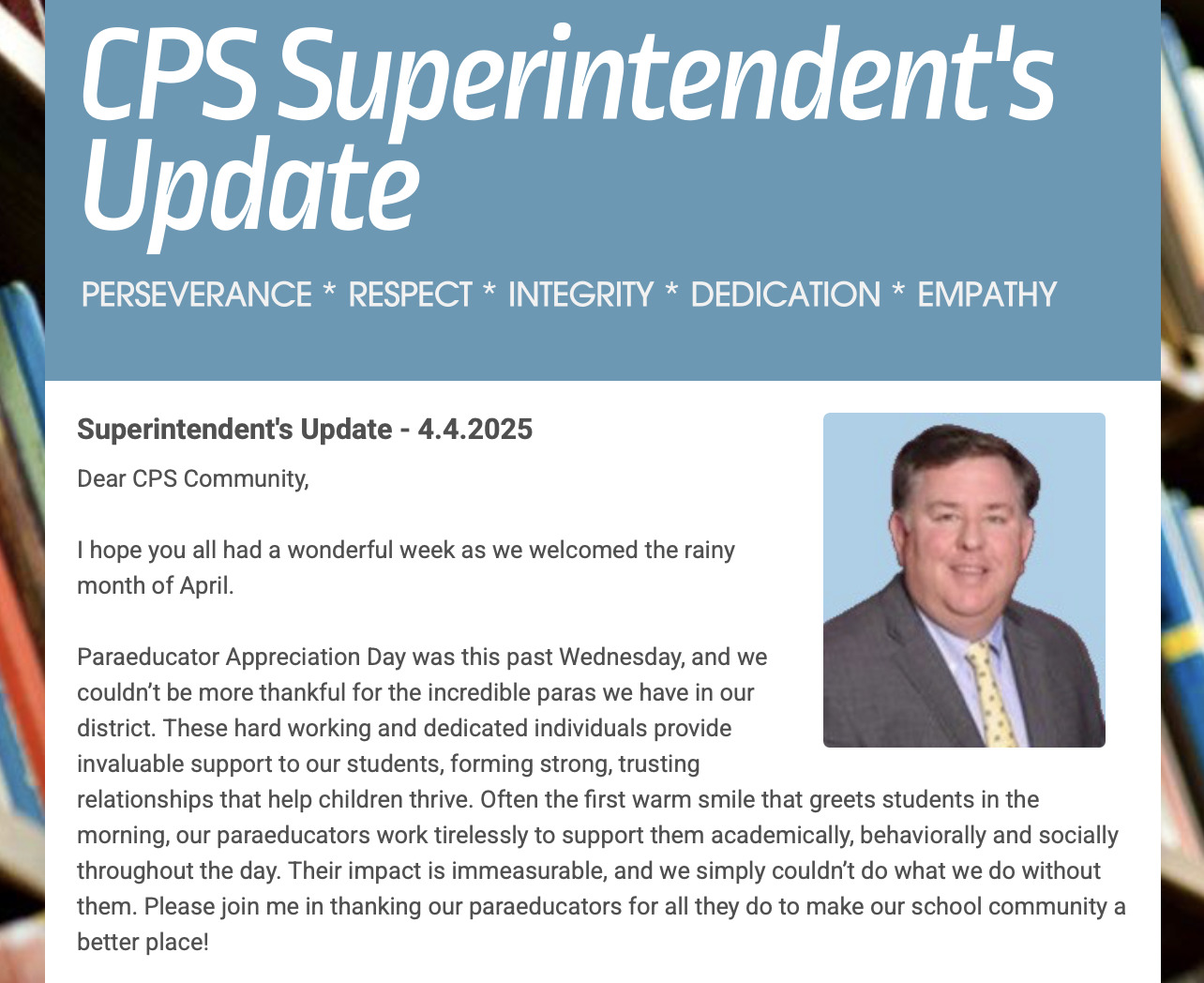 Chelmsford Public Schools Superintendent’s Update: April 4, 2025 ...